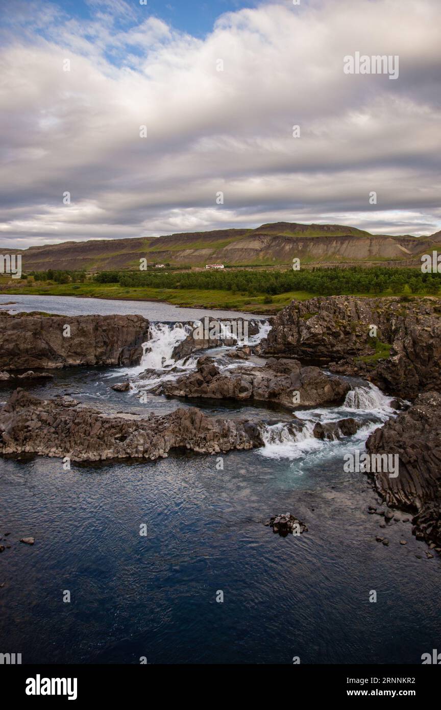 Glanni waterfall hi-res stock photography and images - Alamy