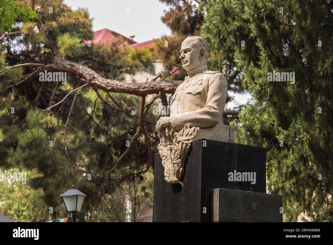A bust of a Georgian born Soviet USSR military hero Colonel General ...