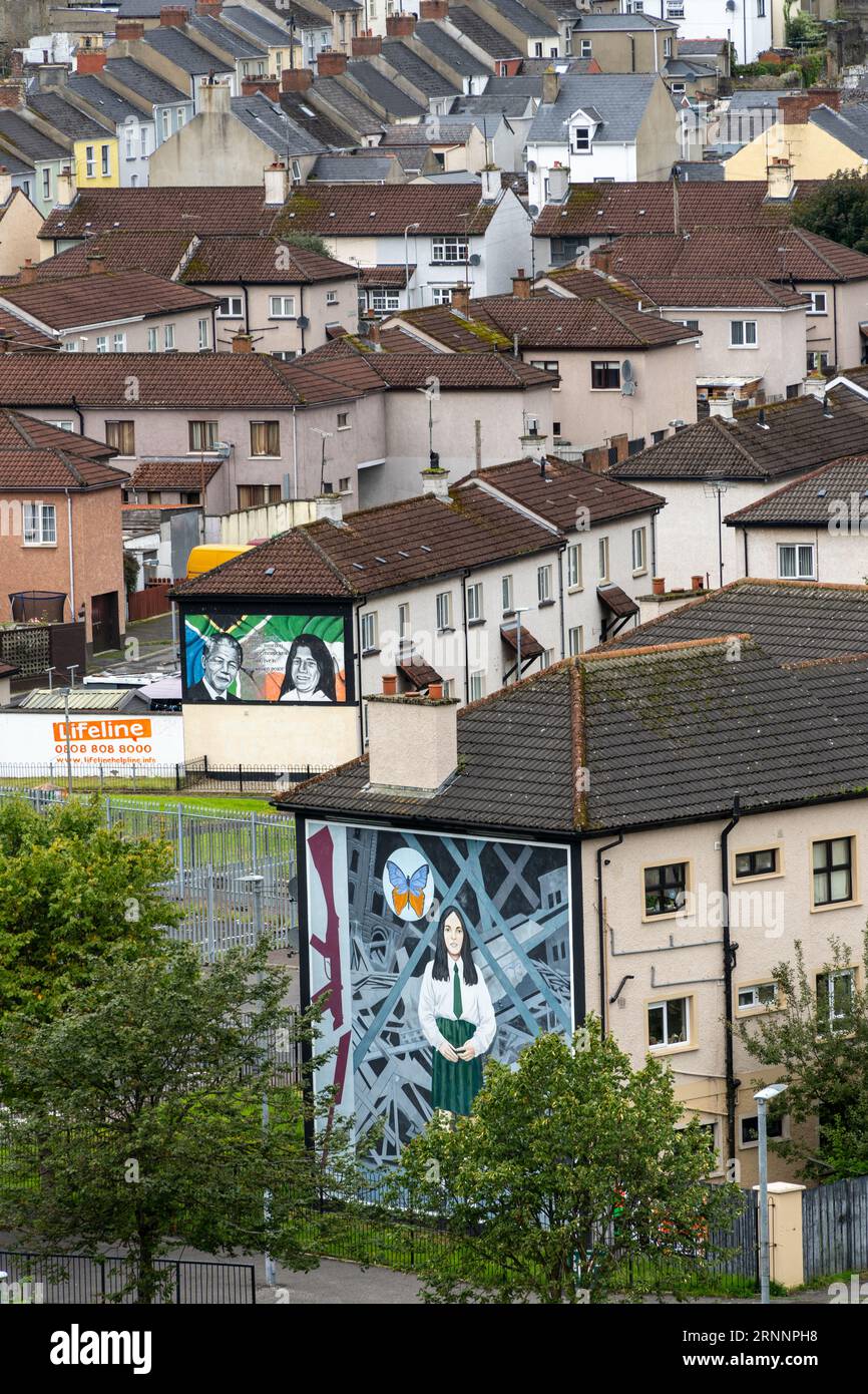 The Irish Republican area of Bogside, Derry - Londonderry, northern ...