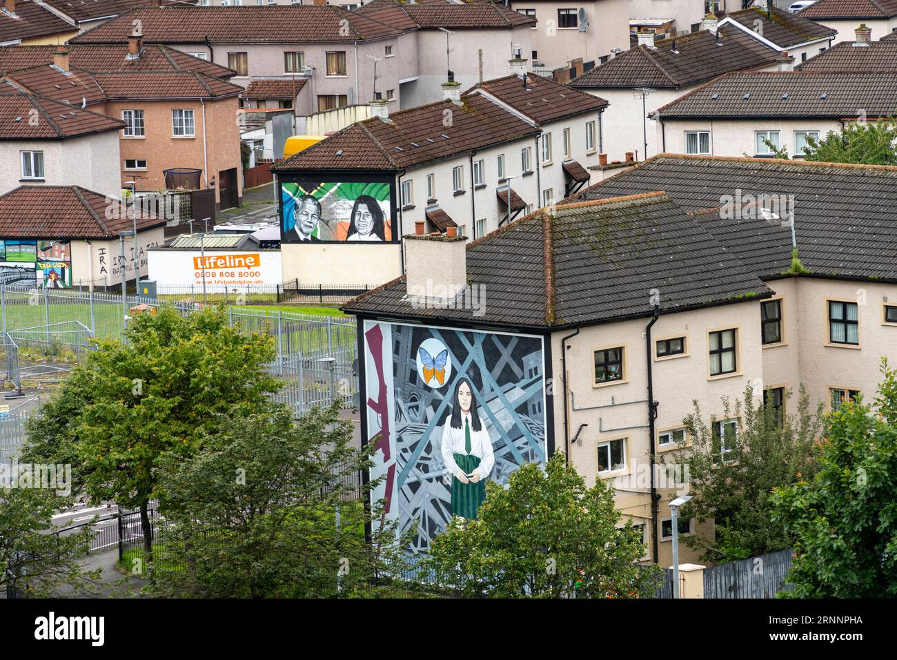 The Irish Republican area of Bogside, Derry - Londonderry, northern ...