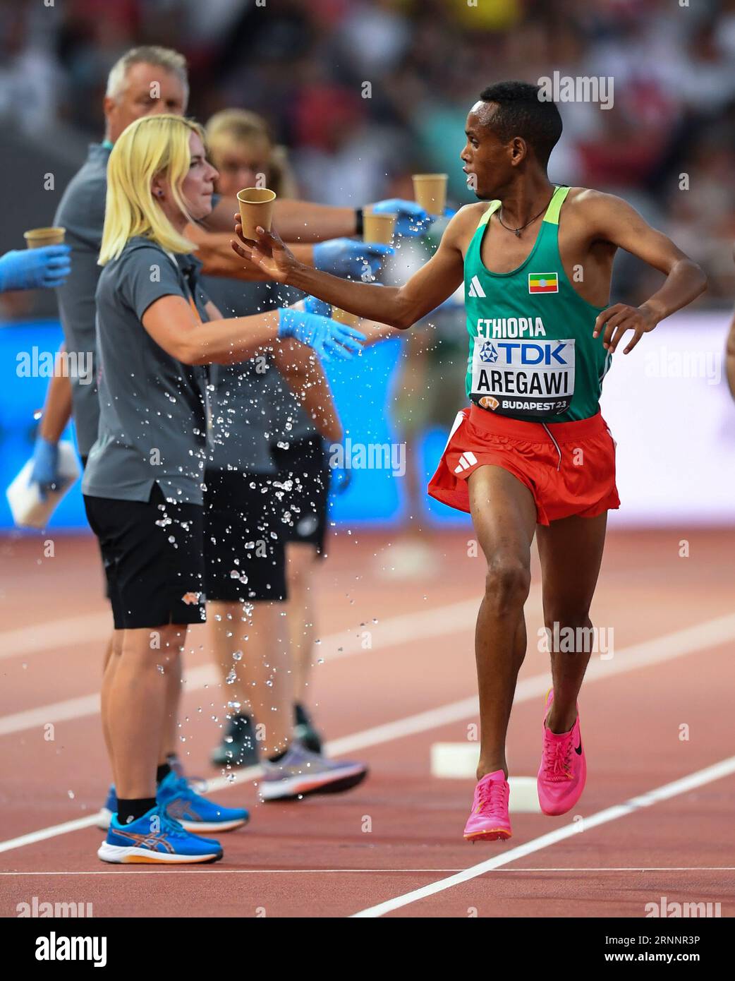 Berihu Aregawi of Ethiopia competing in the men’s 5000m B race on day 6 ...