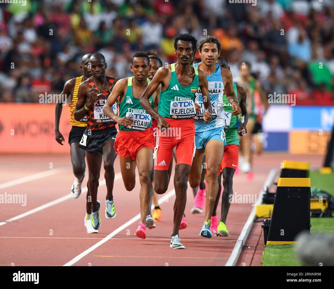 Berihu Aregawi of Ethiopia competing in the men’s 5000m B race on day 6 ...