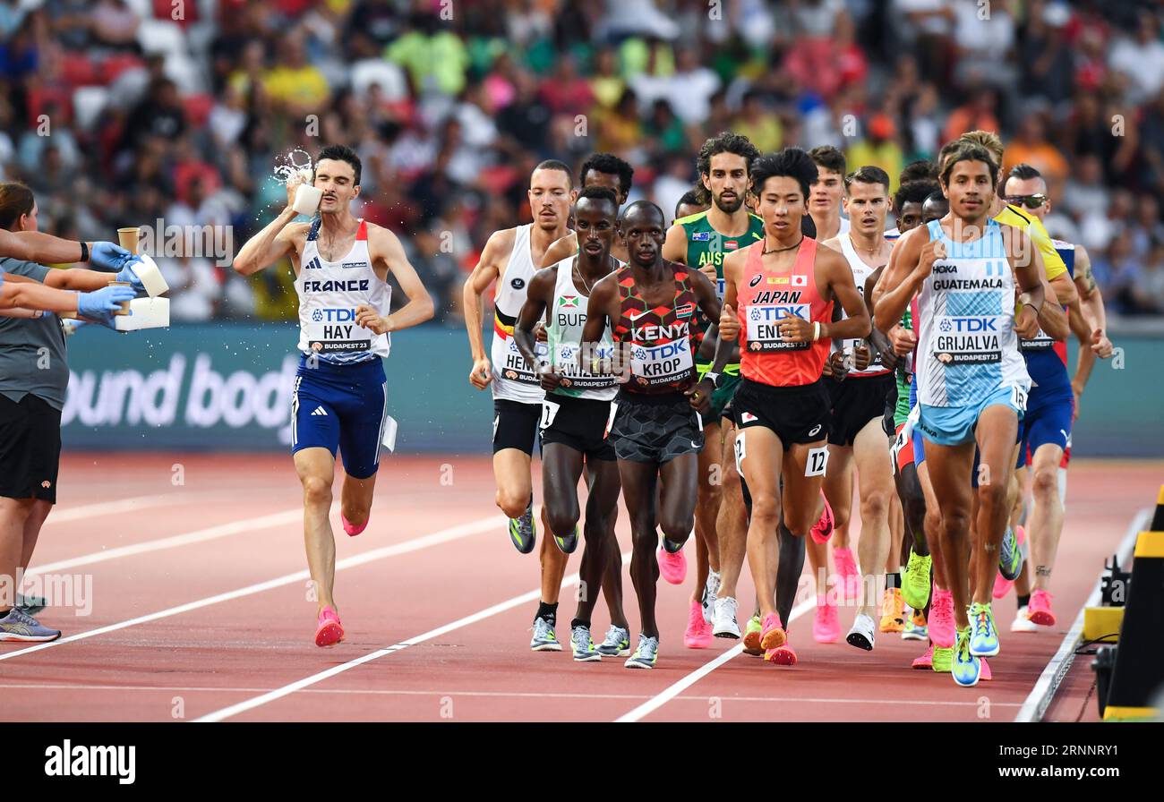 Hugo Hay of France competing in the men’s 5000m B race on day 6 of the ...