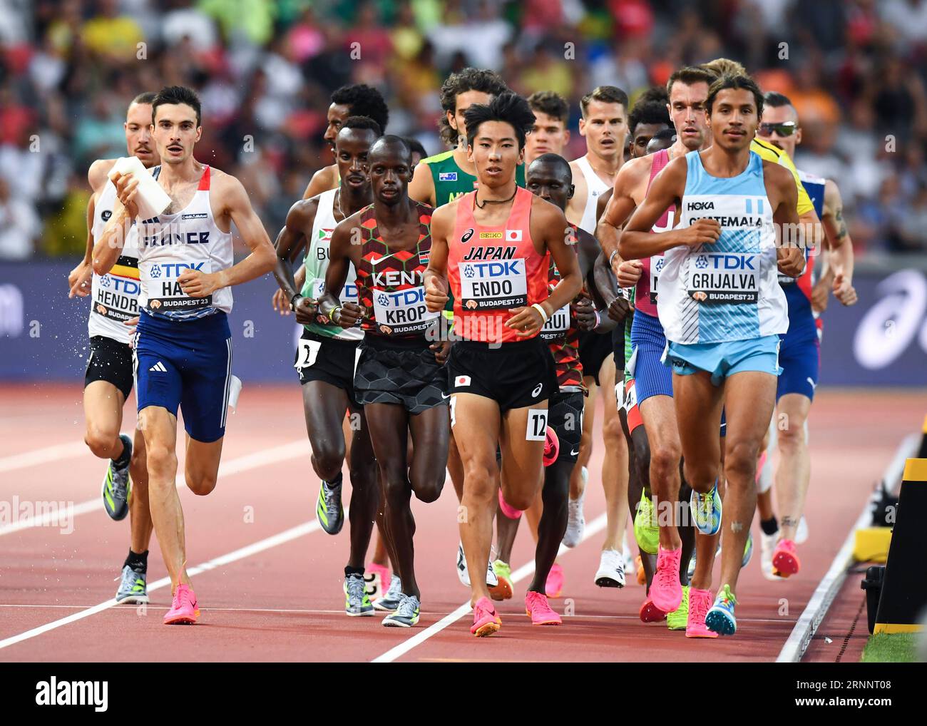Hugo Hay of France competing in the men’s 5000m B race on day 6 of the ...