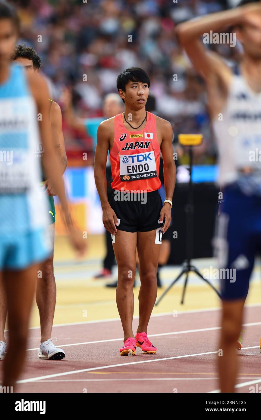 Hyuga Endo of Japan competing in the men’s 5000m B race on day 6 of the ...