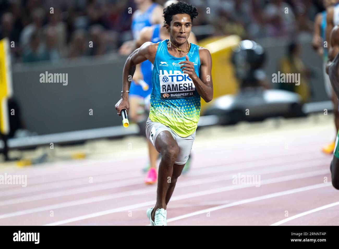 Rajesh RAMESH participating in the Budapest 2023 World Athletics ...