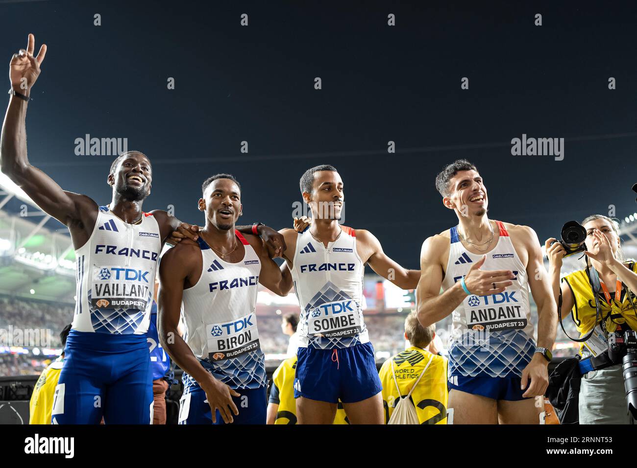 David SOMBE,Gilles BIRON, Ludvy VAILLANT, Téo ANDANT participating in ...