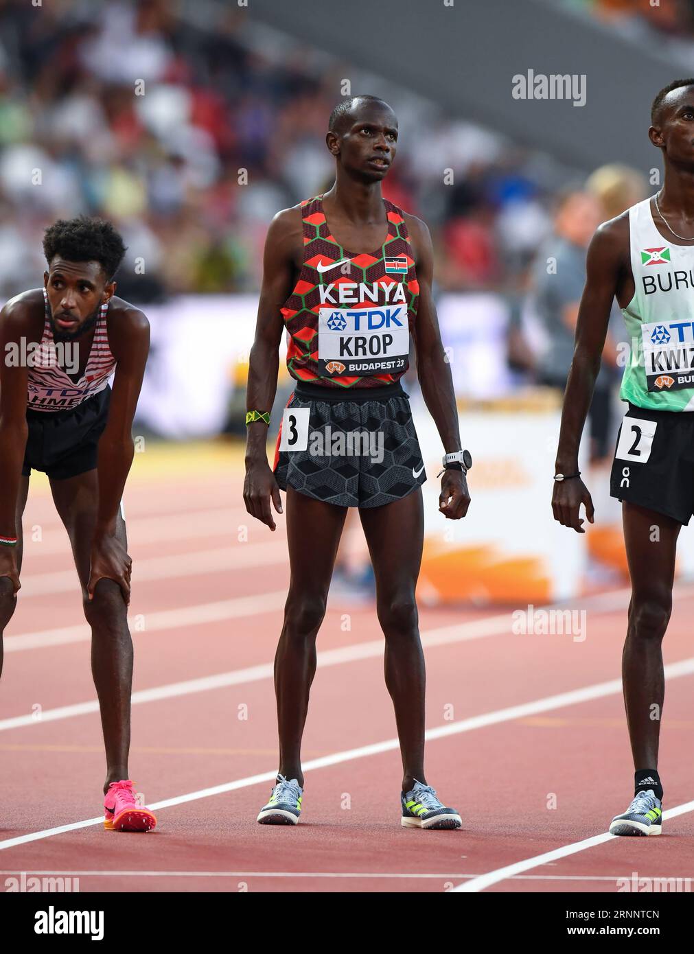 Jacob Krop of Kenya competing in the men’s 5000m B race on day 6 of the ...