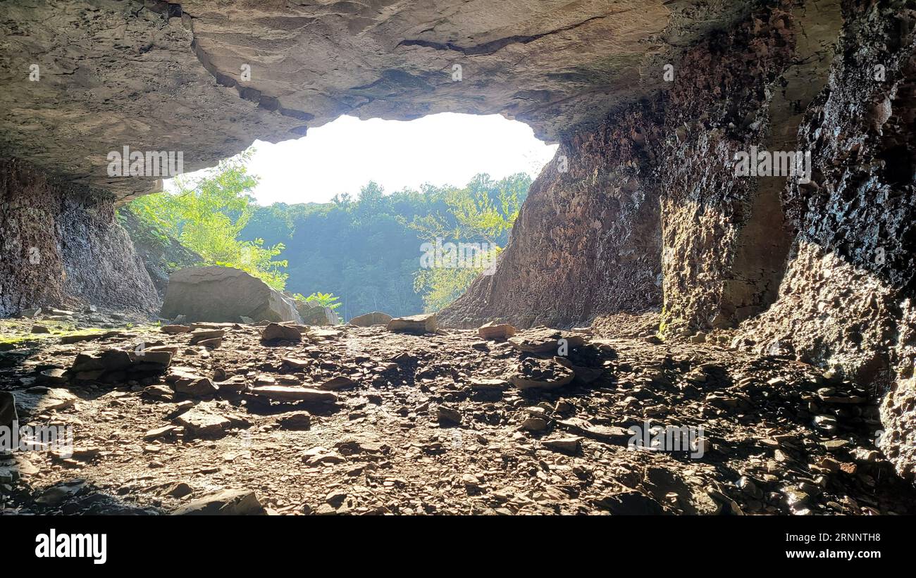 A scenic view of Devil's Hole State Park at Niagara Falls, New York ...