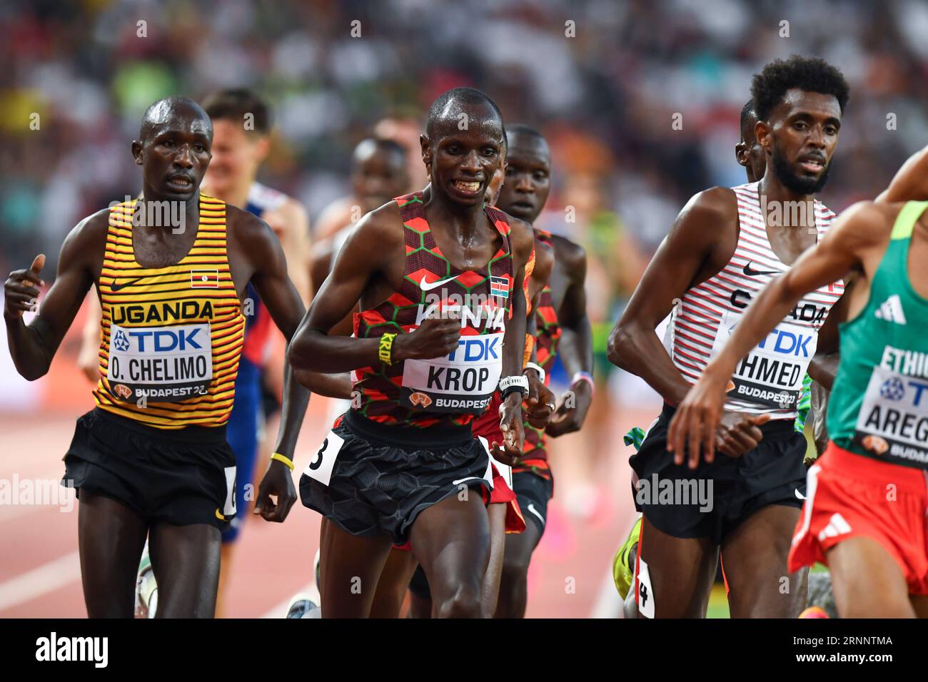 Jacob Krop of Kenya competing in the men’s 5000m B race on day 6 of the ...