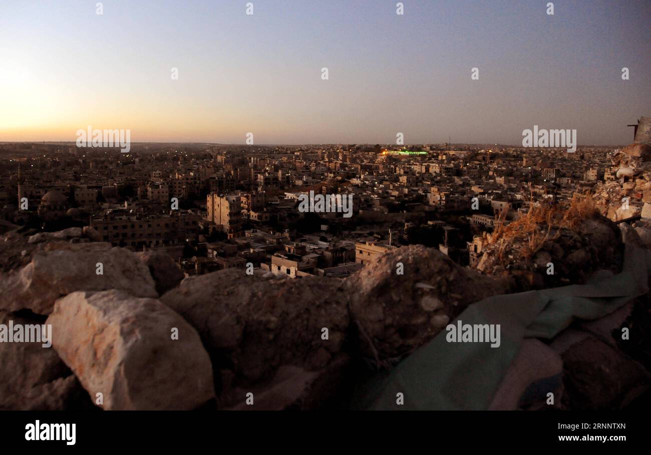 (170729) -- ALEPPO (SYRIA), July 29, 2017 -- Photo taken on July 28 ...