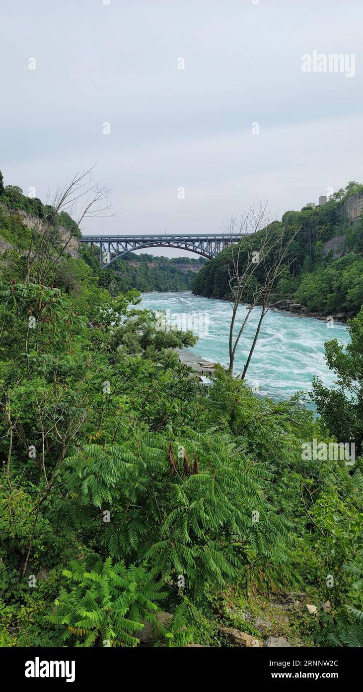 A scenic view of Niagara River in Whirlpool State Park, USA Stock Photo ...