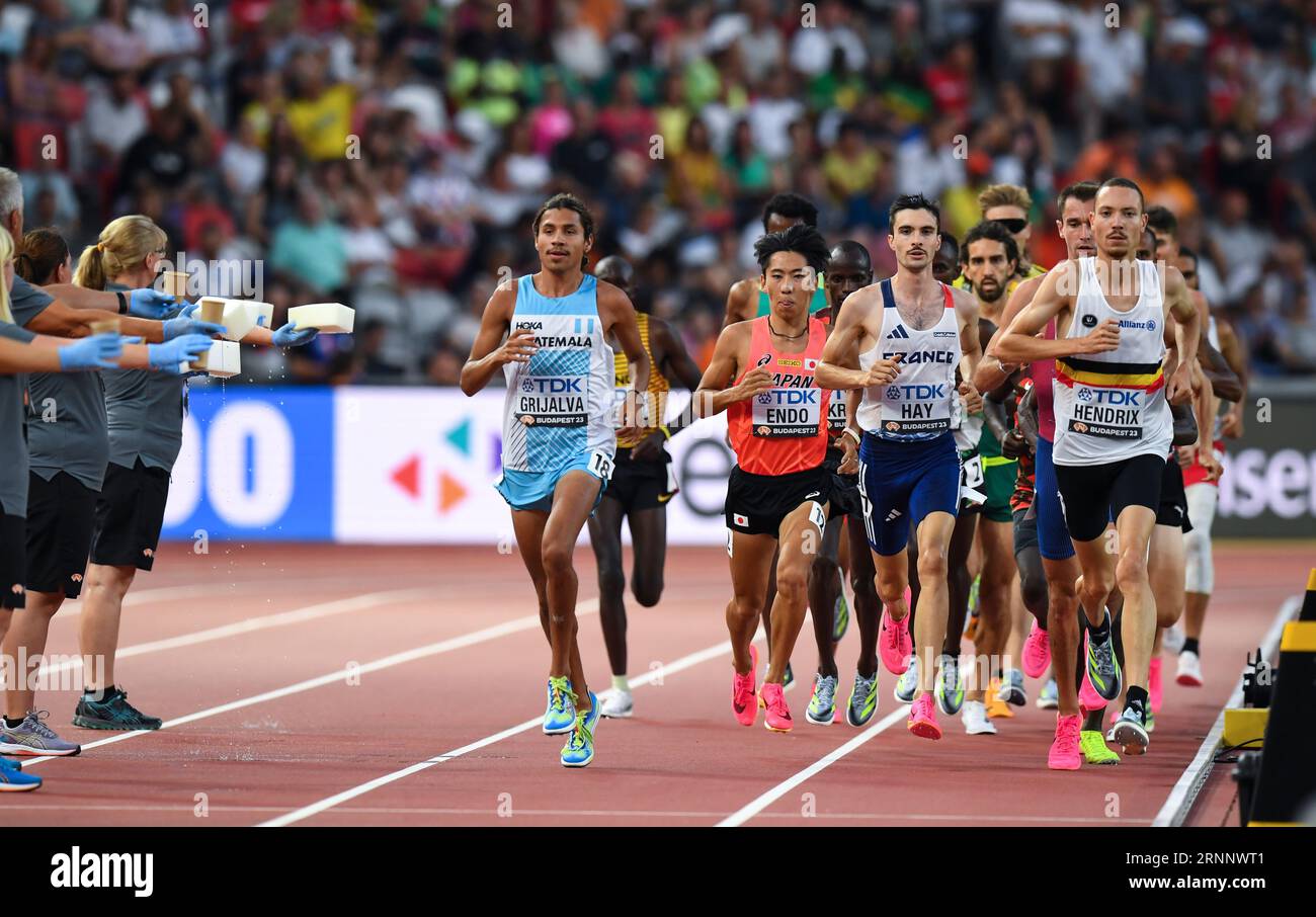 Luis Grijalva of Guatemala competing in the men’s 5000m B race on day 6 ...