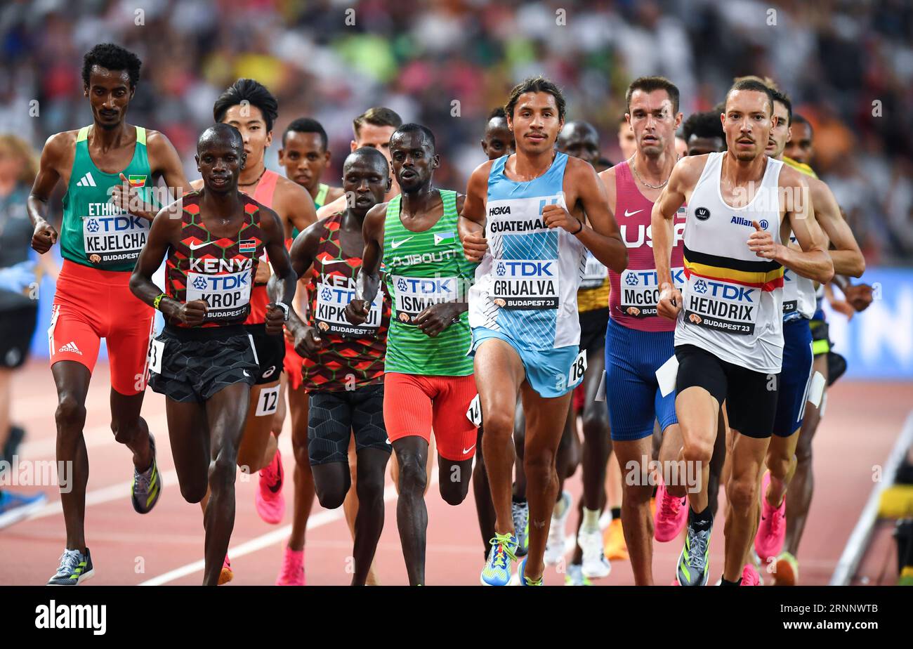 Luis Grijalva of Guatemala competing in the men’s 5000m B race on day 6 ...