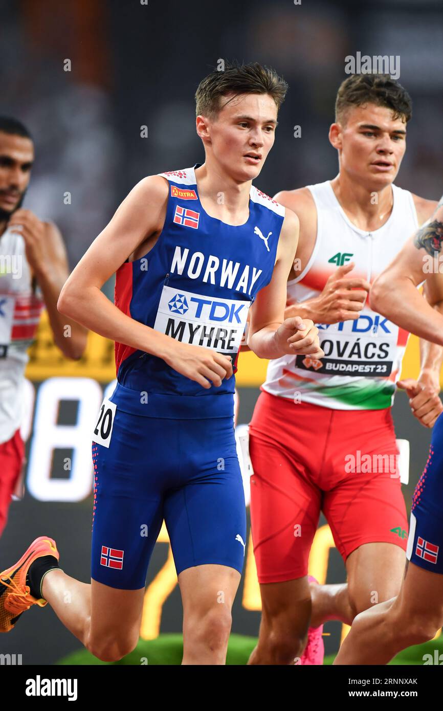 Magnus Tuv Myhre of Norway competing in the men’s 5000m B race on day 6 ...