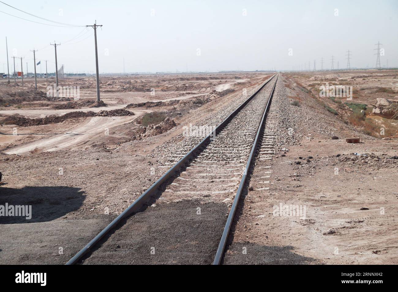 Ash Shalamijah, Basra, Iraq. 2nd Sep, 2023. a view of the new railroad ...