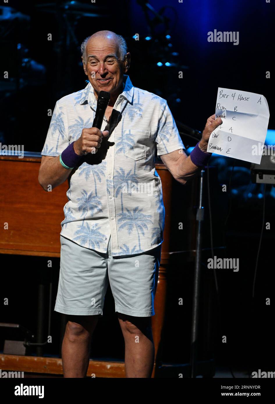 **FILE PHOTO** Jimmy Buffett Has Passed Away. HOLLYWOOD FL - FEBRUARY 15: Jimmy Buffett and The ...