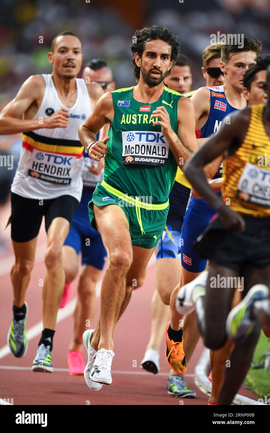 Morgan McDonald of Australia competing in the men’s 5000m B race on day ...