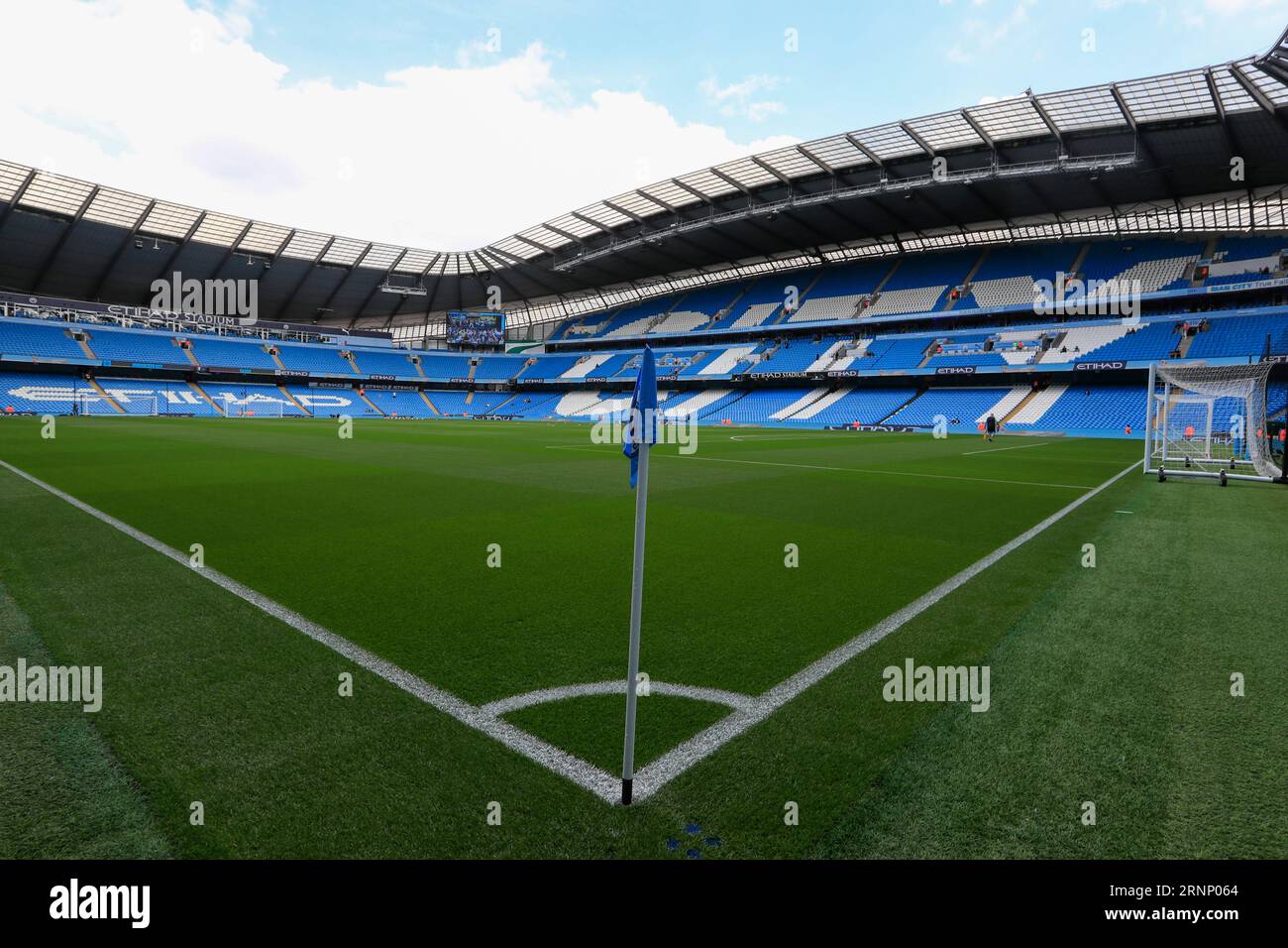 Inside The Etihad Stadium ahead of the Premier League match Manchester ...