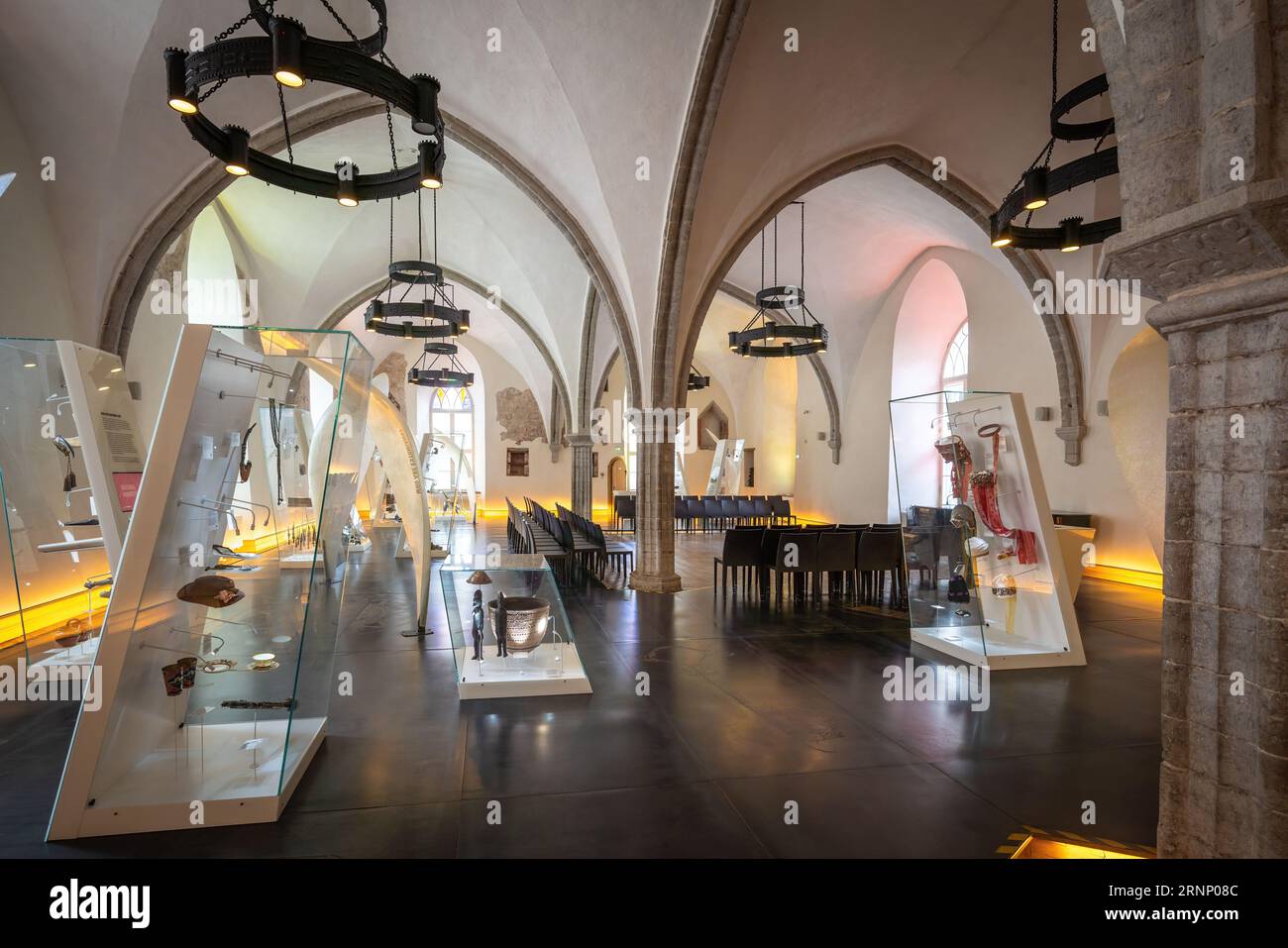 Interior of Estonian History Museum - Great Guild Hall - Tallinn ...