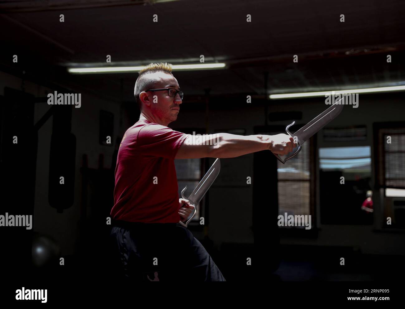(170803) -- NEW YORK, Aug. 3, 2017 -- Alex Richter shows the Butterfly ...