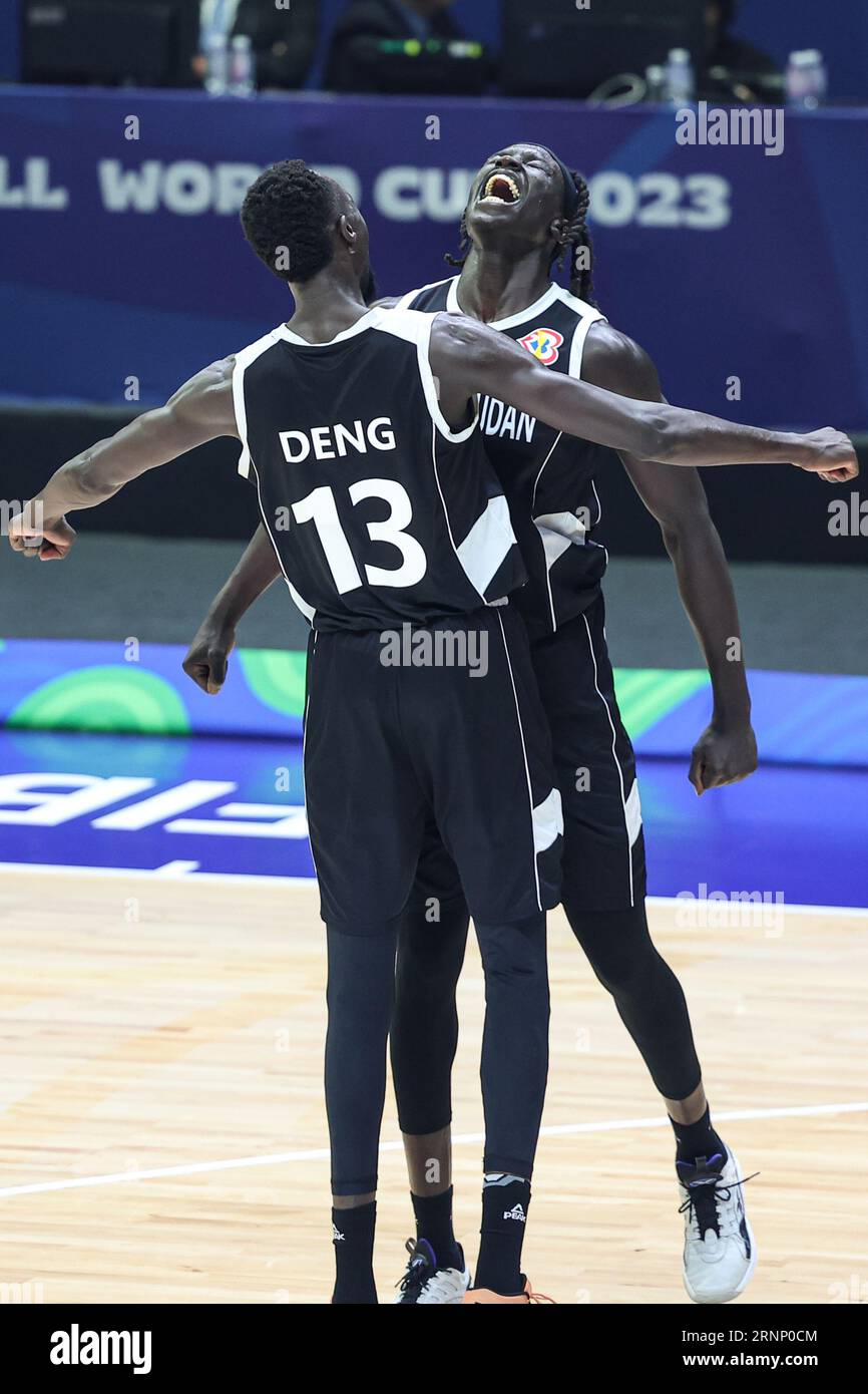 Manila, Philippines. 2nd Sep, 2023. Majok Deng (L) of South Sudan ...