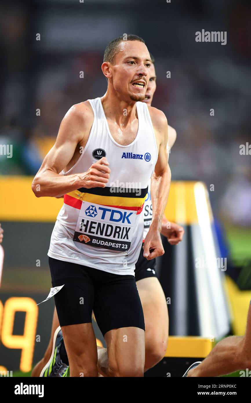 Robin Hendrix of Belgium competing in the men’s 5000m B race on day 6 of the World Athletics ...