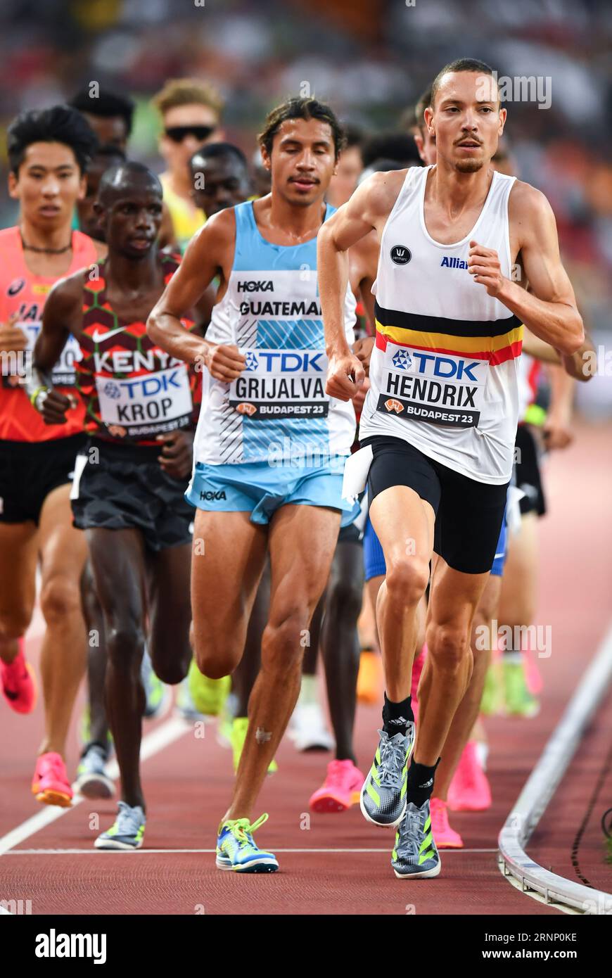 Robin Hendrix of Belgium competing in the men’s 5000m B race on day 6 ...