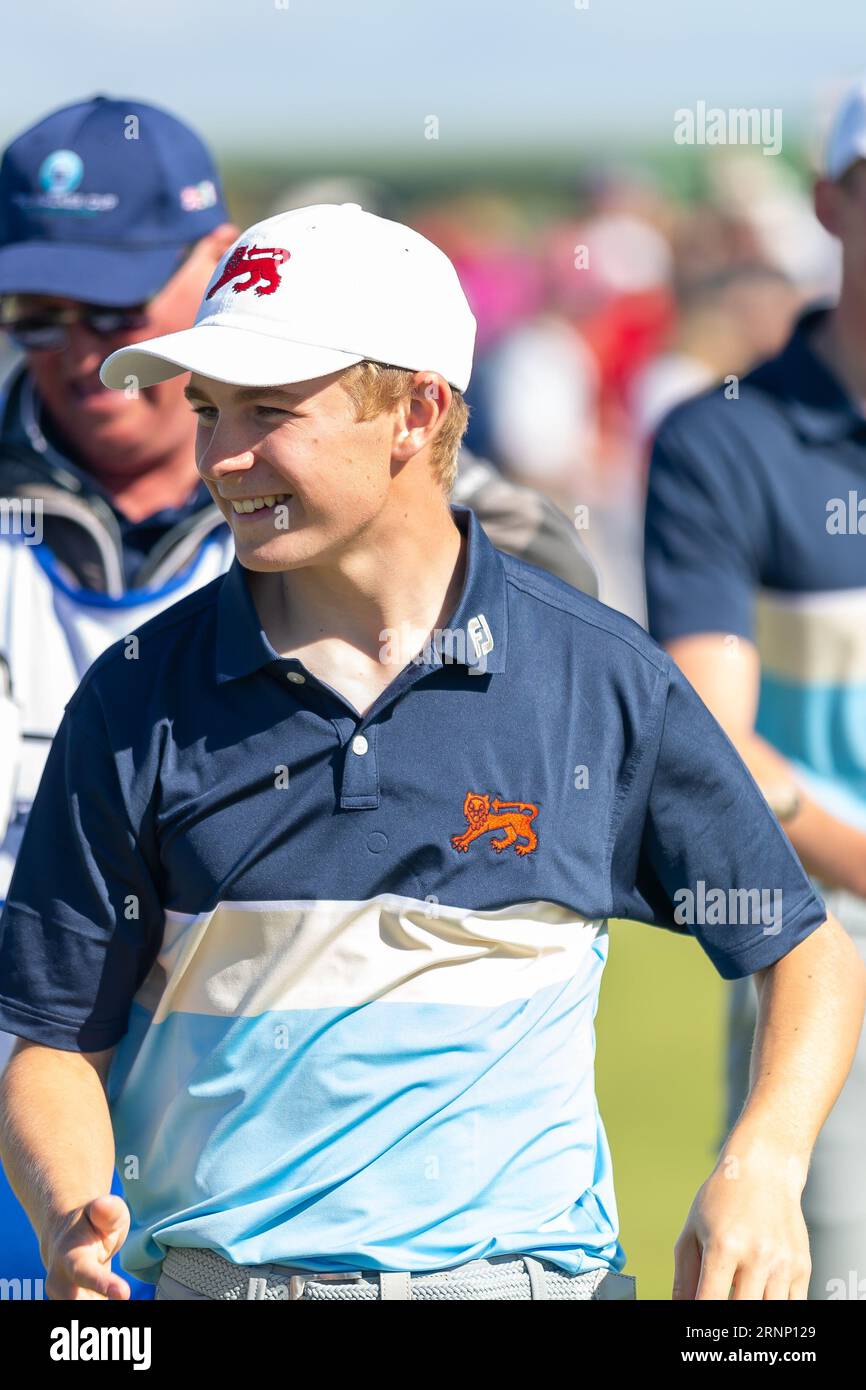 St Andrews, Scotland. 2nd Sep 2023. Connor Graham of Team GB&I after ...