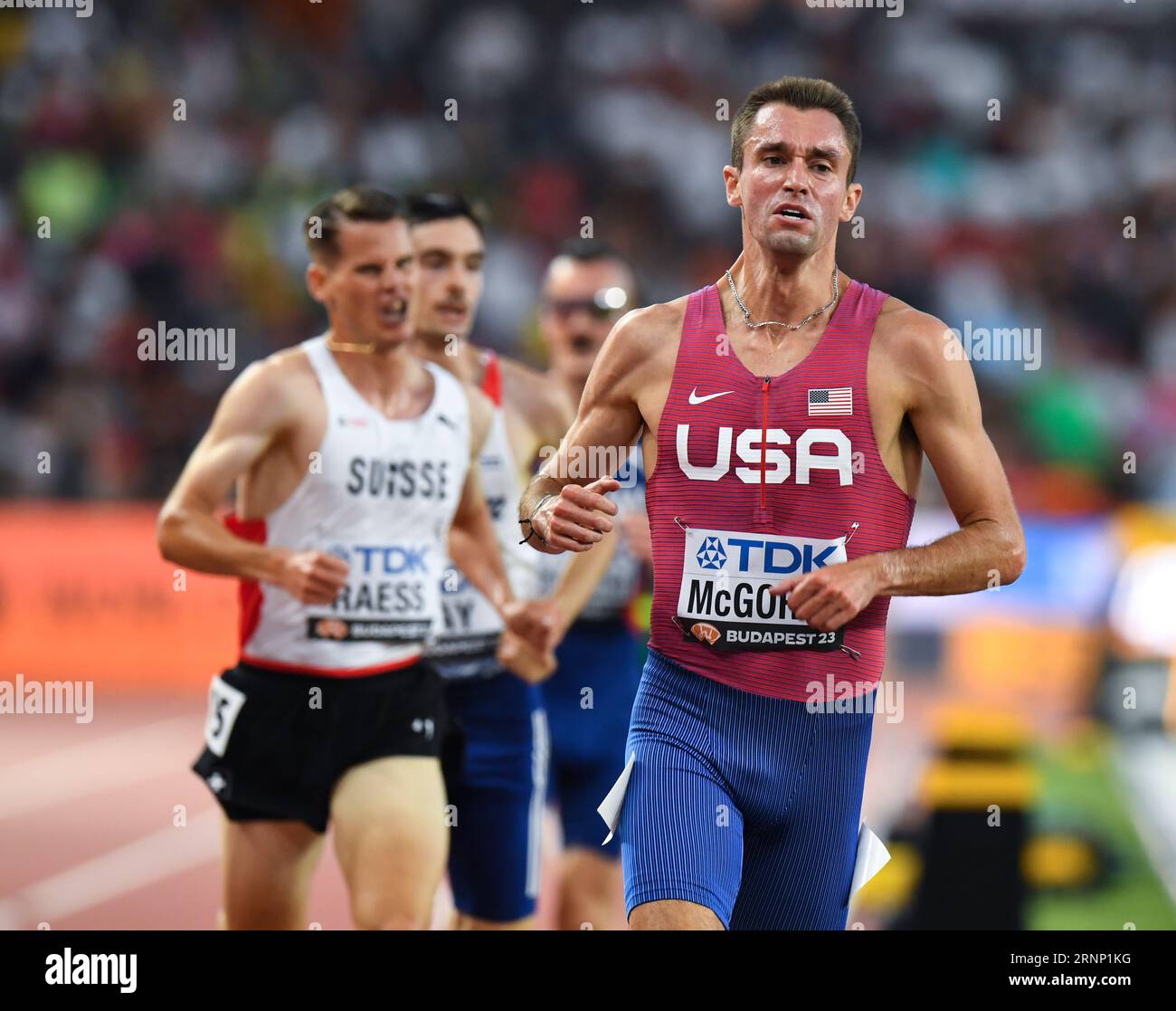 Sean McGorty of the USA competing in the men’s 5000m B race on day 6 of ...