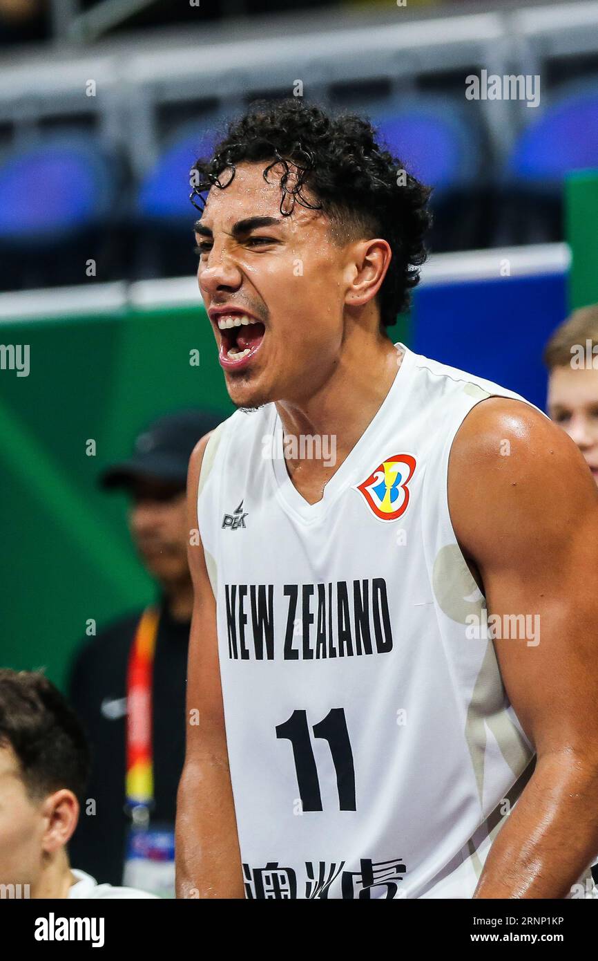 Manila, Philippines. 2nd Sep, 2023. Flynn Cameron of New Zealand reacts ...
