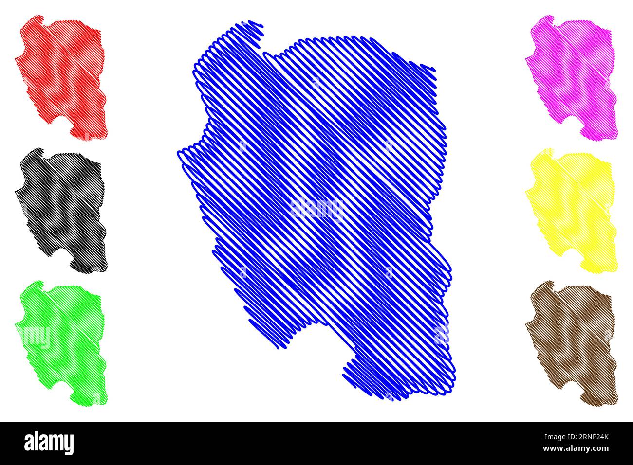 Lake Nyos (Africa, Republic of Cameroon) map vector illustration, scribble sketch map Stock ...