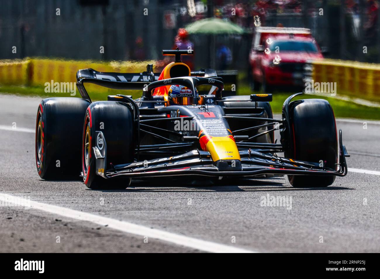 Monza, Italy. 2nd Sep, 2023. Max Verstappen of Red Bull Racing is seen ...