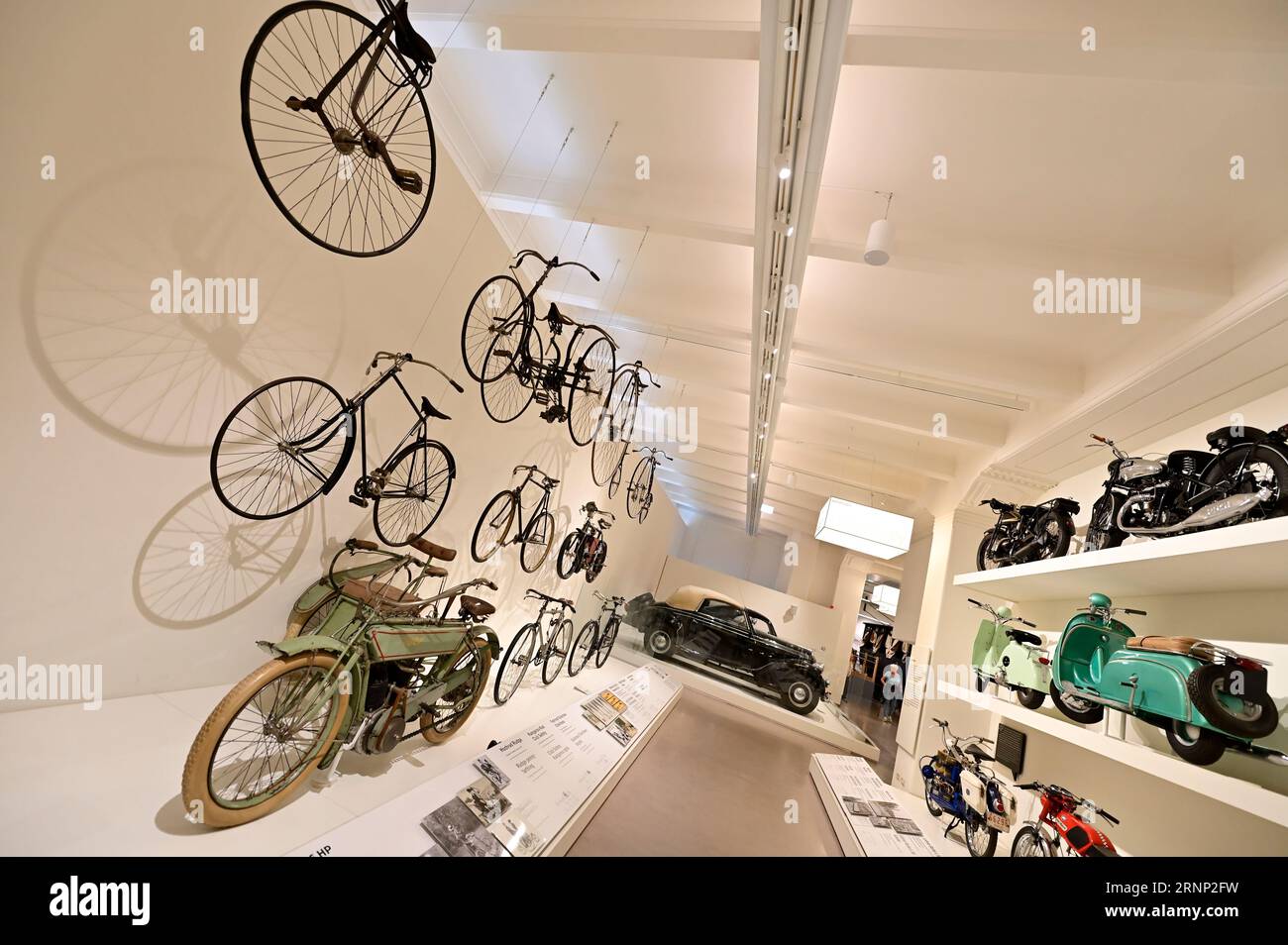 Vienna, Austria. Technical Museum Vienna. Collection of road vehicles ...
