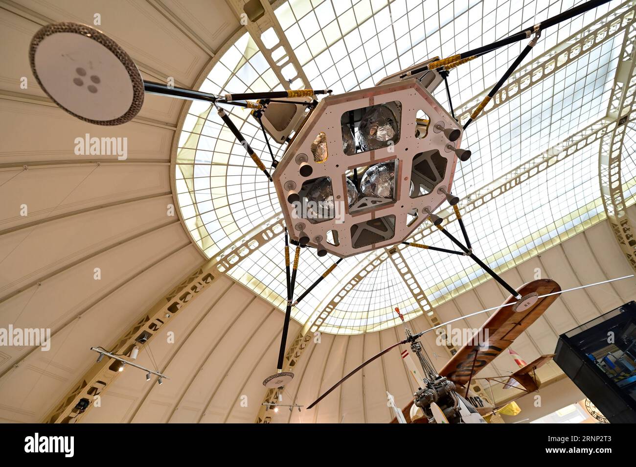 Vienna, Austria. Technical Museum Vienna. Prototype of the lunar lander ...
