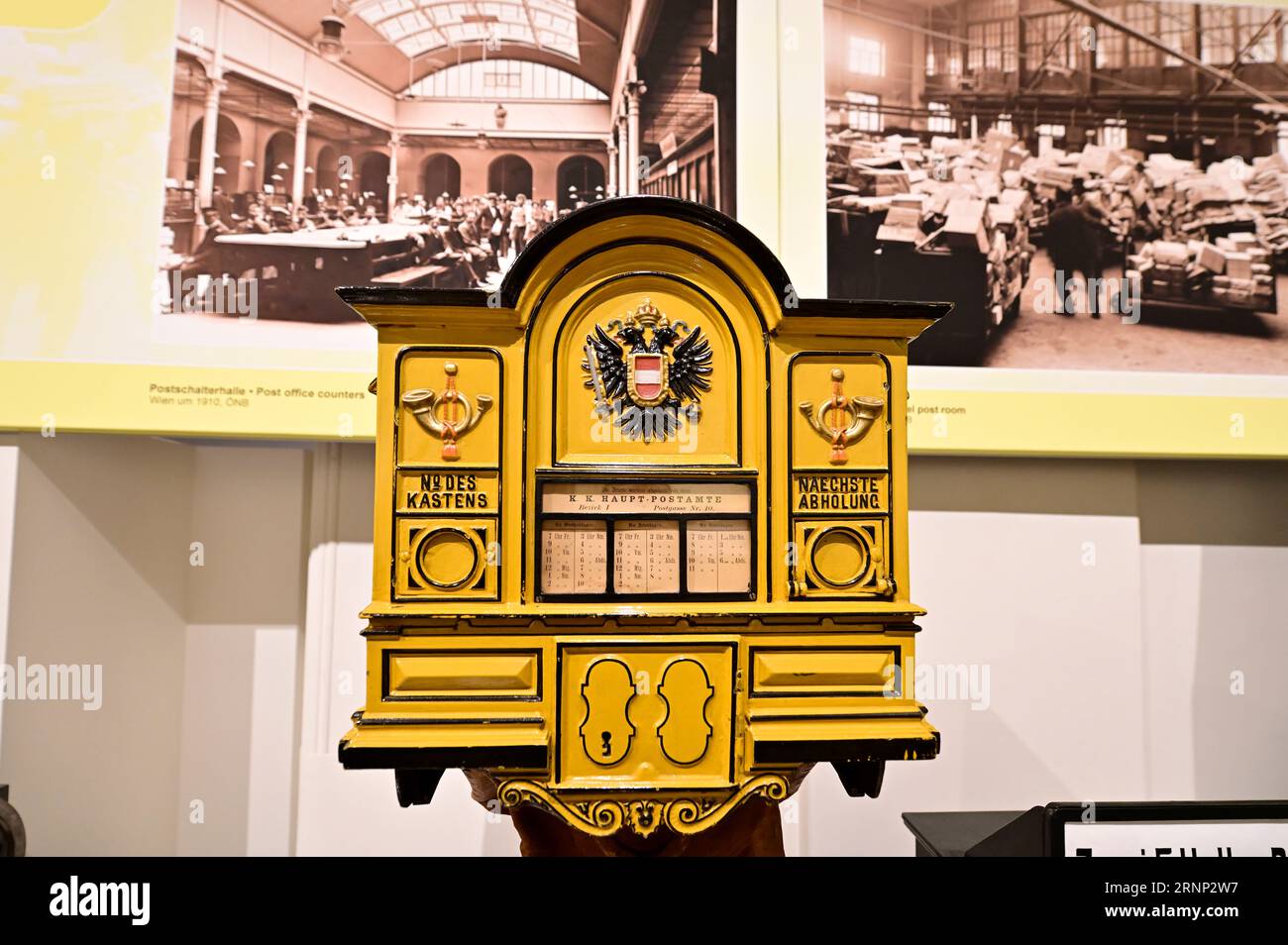 Vienna, Austria. Technical Museum Vienna. Letter box from the Imperial ...