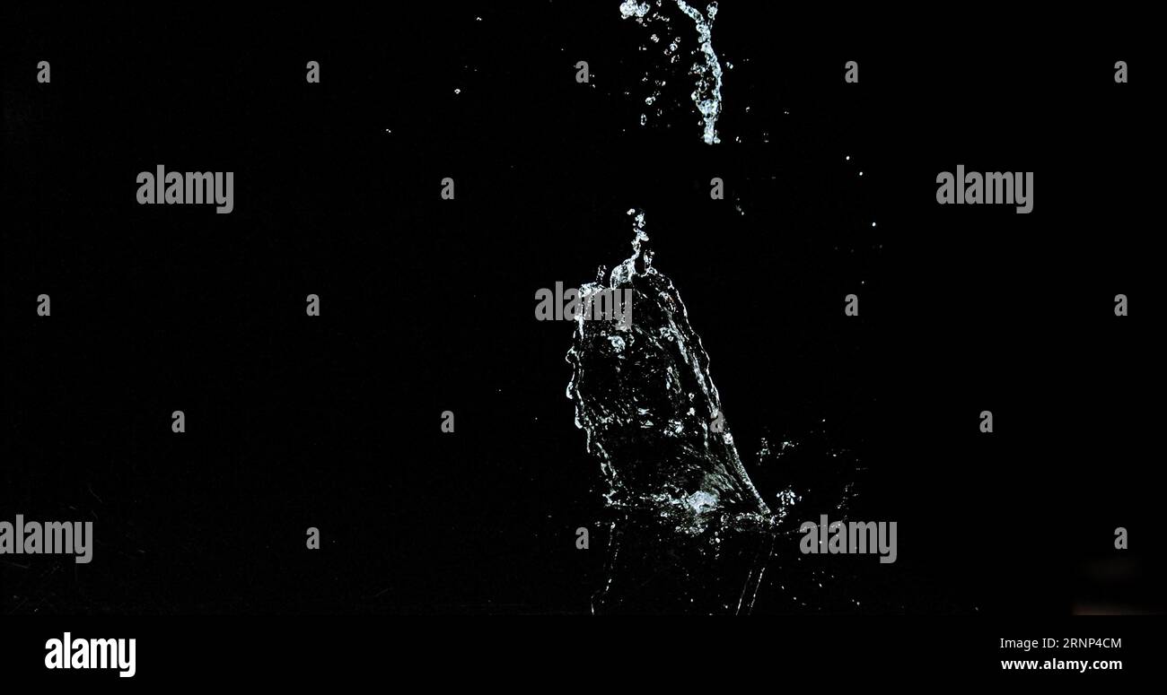 Water Exploding and Splashing against Black Background Stock Photo - Alamy