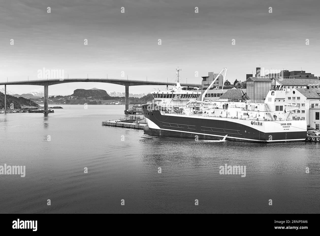 Black And White Photo Of The GASO ODIN which has both fishing and alive ...