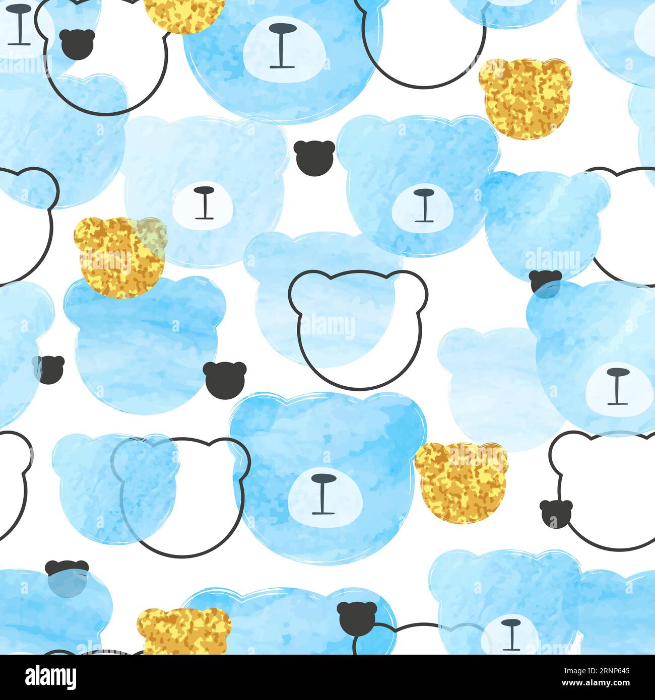 Watercolor bears hi-res stock photography and images - Alamy