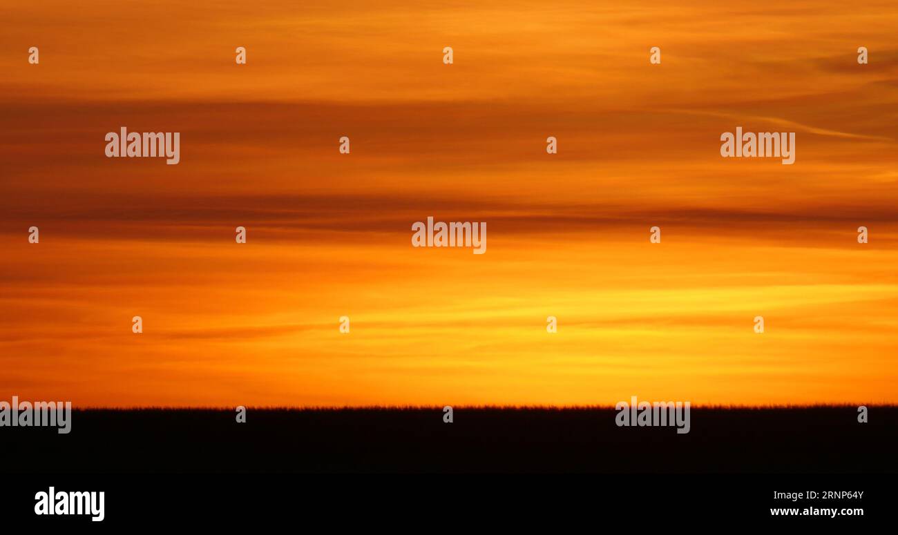 Sunset in Normandy in France Sunset in Normandy in France Stock Photo ...