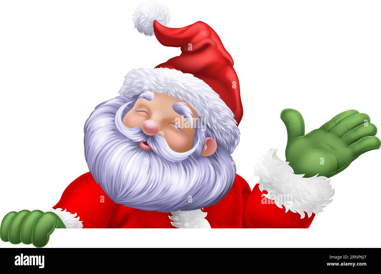Santa Claus Father Christmas Cartoon Character Stock Vector Image & Art ...