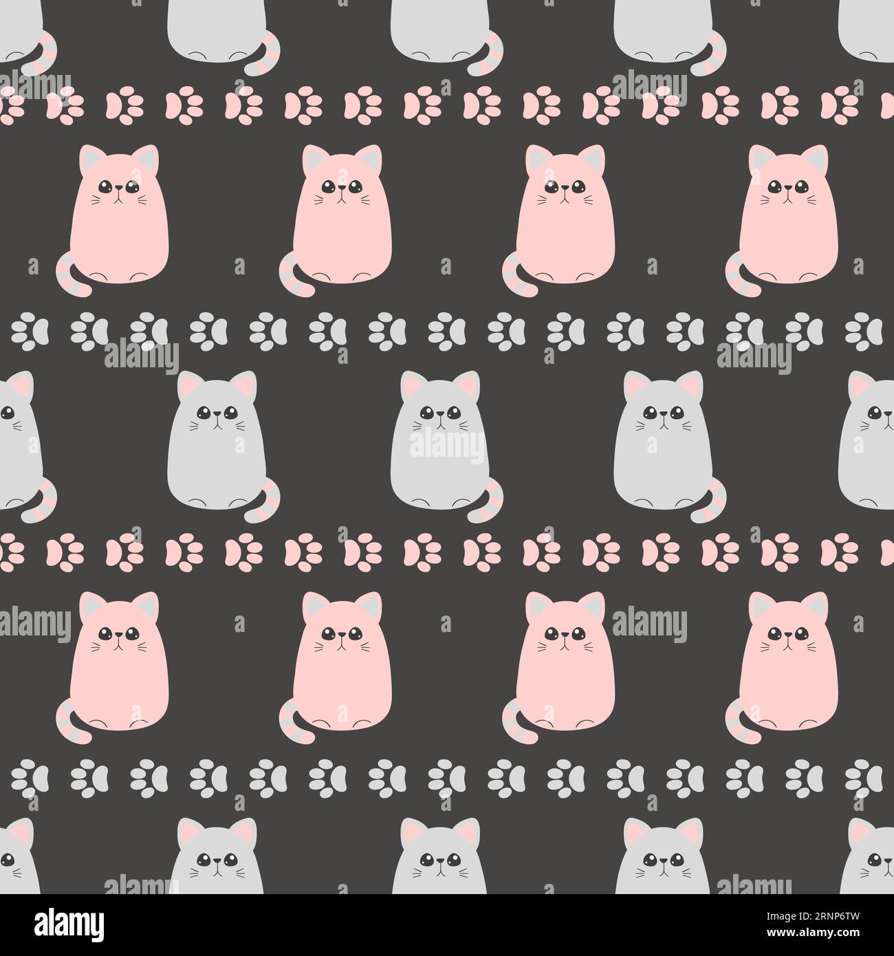 Paws pattern Stock Vector Images - Alamy