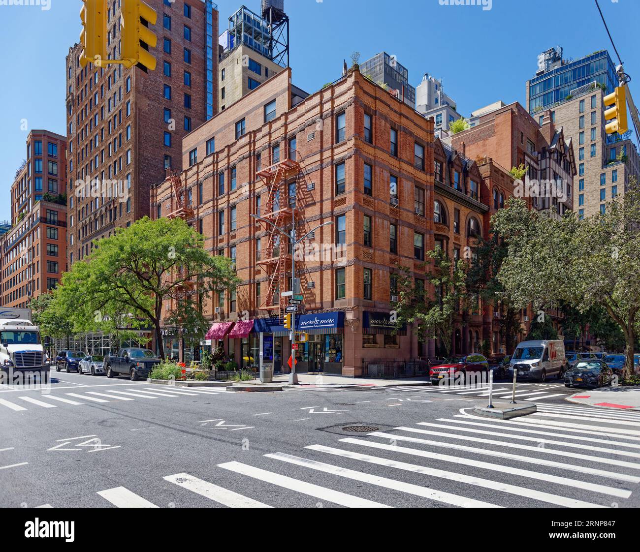 Upper West Side: This brownstone and brick apartment building, built in ...