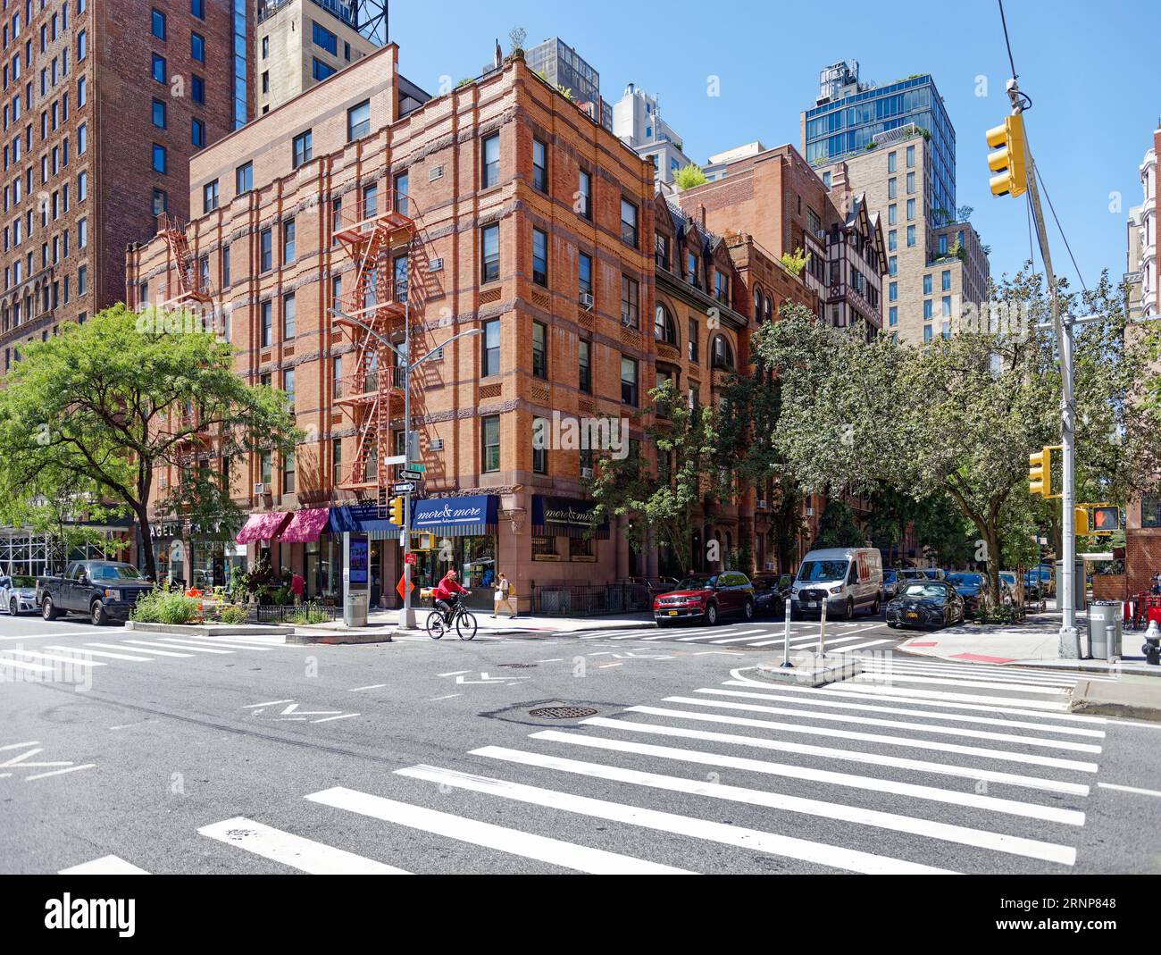 Upper West Side: This brownstone and brick apartment building, built in ...