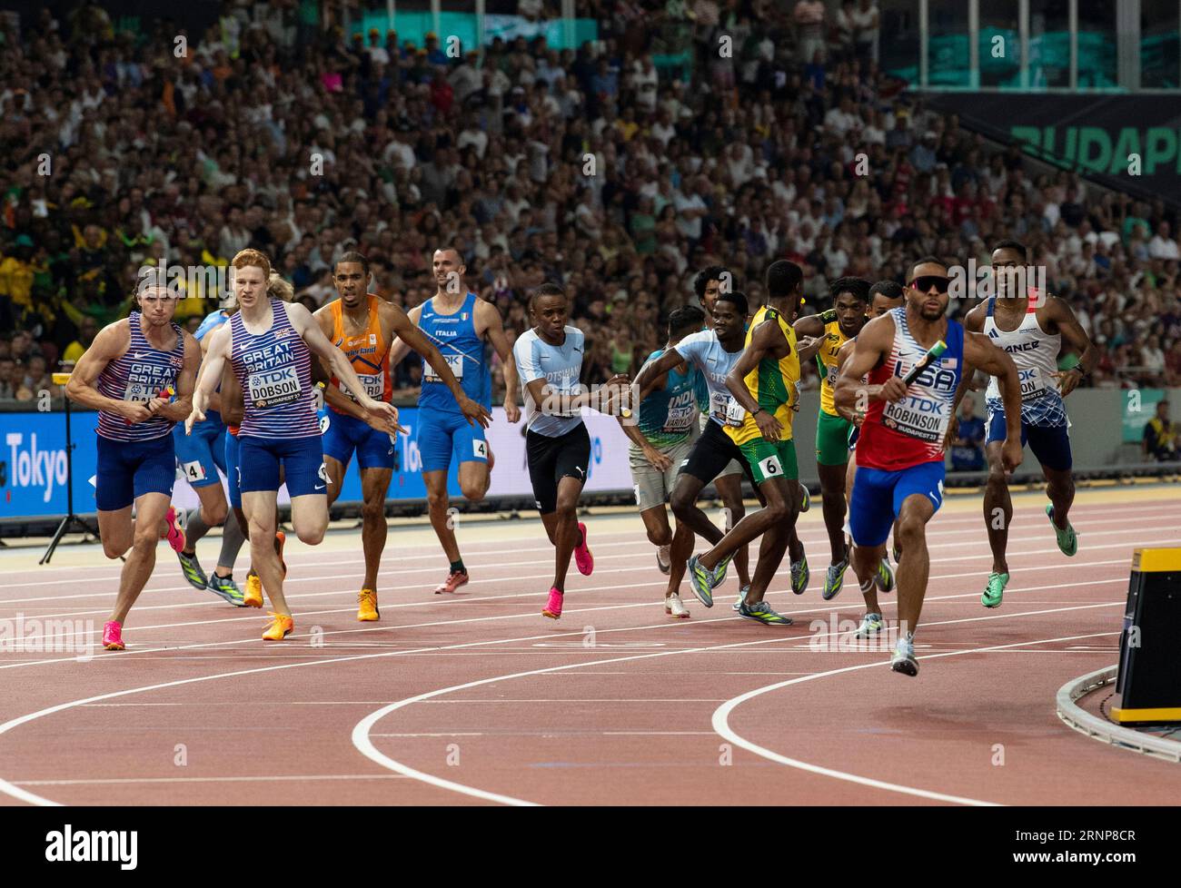 Men’s 4x400m relay final on day 9 of the World Athletics Championships ...