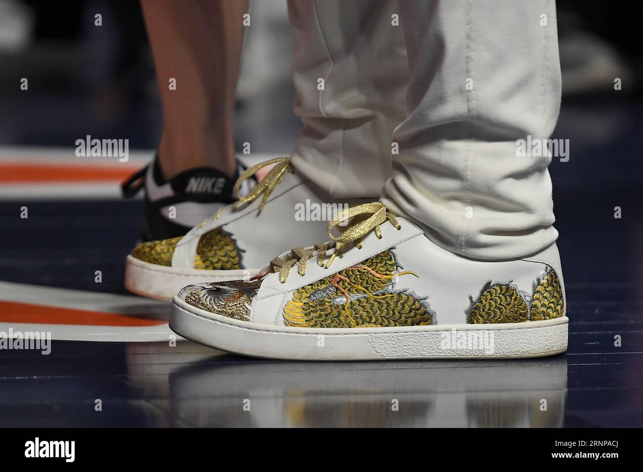 August 31, 2023: A detail view of the shoes worn by Robin Roberts while ...