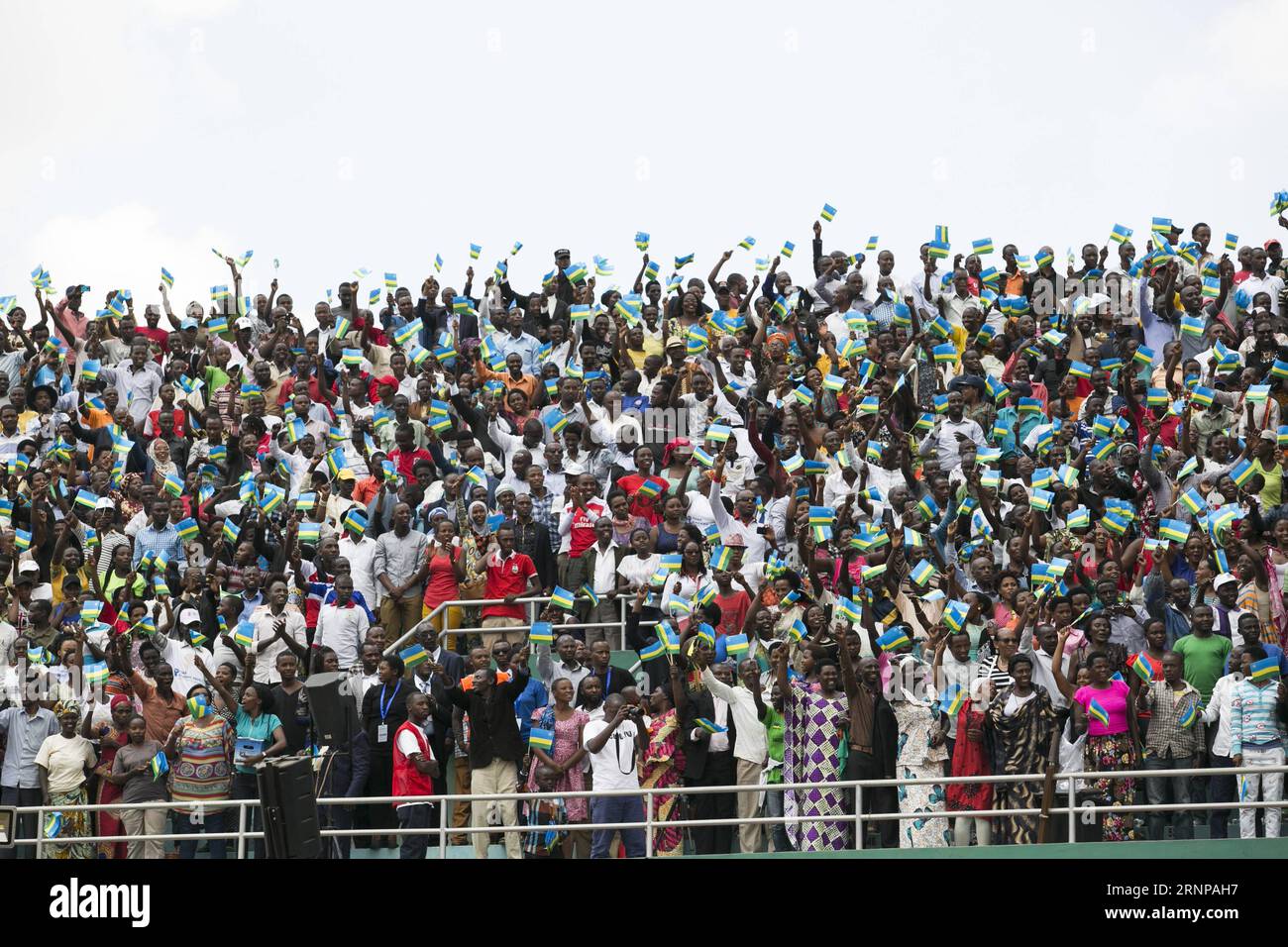 (170818) -- KIGALI, Aug. 18, 2017 -- Rwandans celebrate at the Paul ...