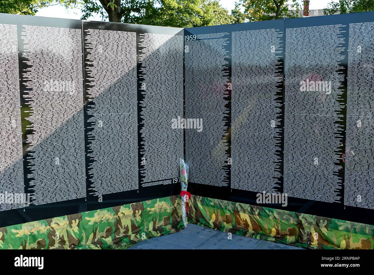 Bergenfield, NJ, USA. 2 September, 2023. The Vietnam Veterans Memorial Moving Wall at ...