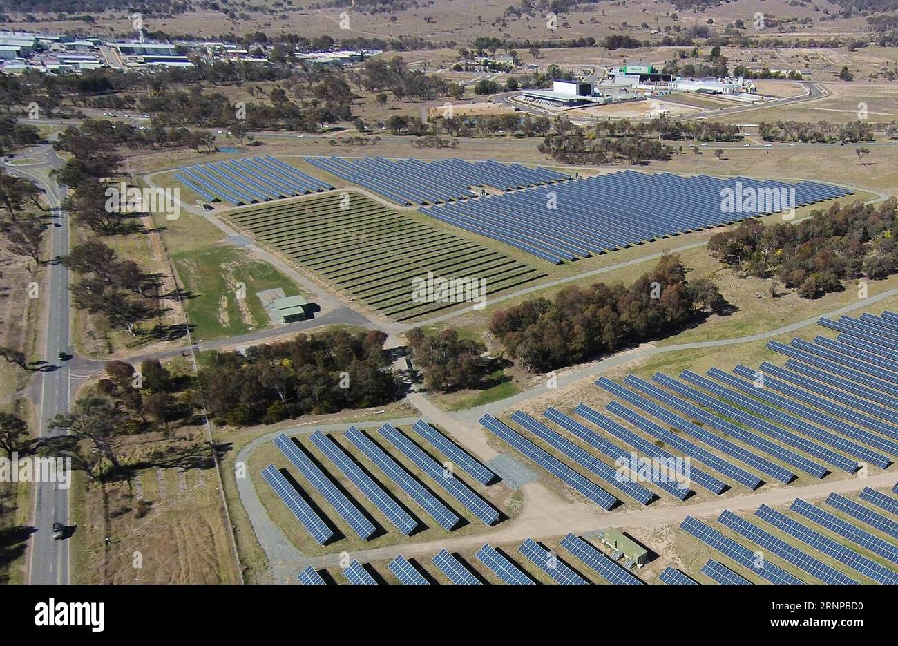 Mugga lane solar park in canberra hi-res stock photography and images ...