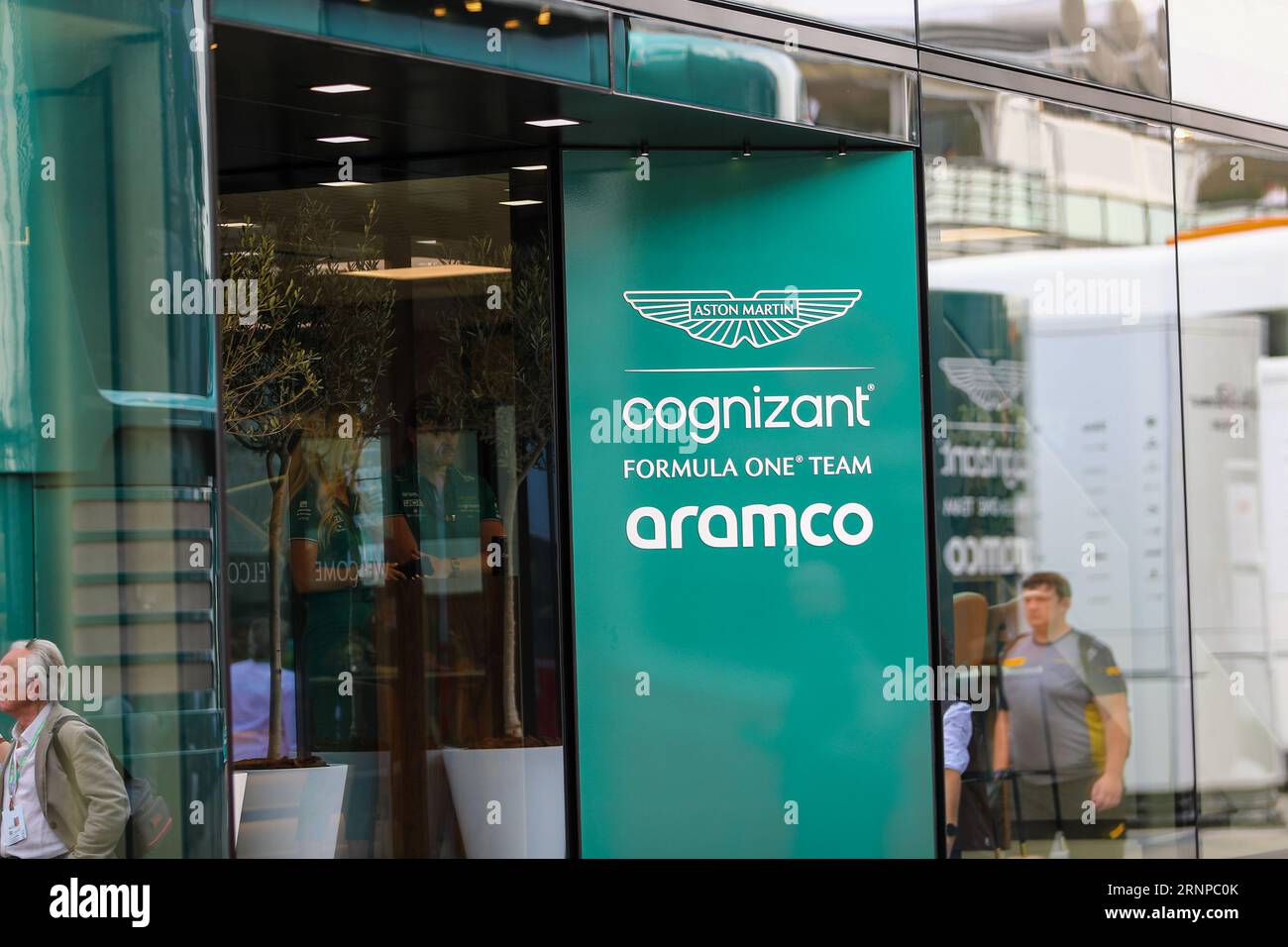 Aston Martin Aramco Cognizant F1 Team Hospitality during Free Practice ...